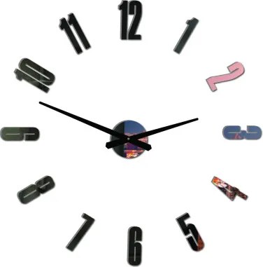 Nalepovací hodiny na zeď do obývacího pokoje moderní I SENTOP 12P041