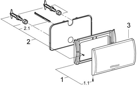 GROHE 37053SH0 - Splachovací tlačítko CLASSIC 330 × 190 mm bílá