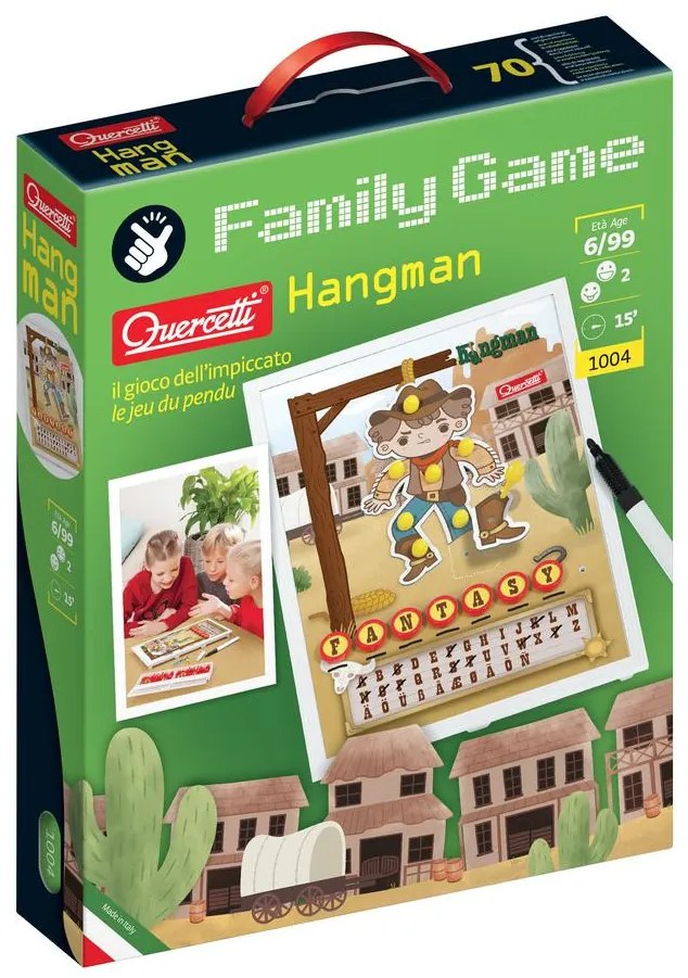 Quercetti Family Game Hangman – společenská hra Oběšenec