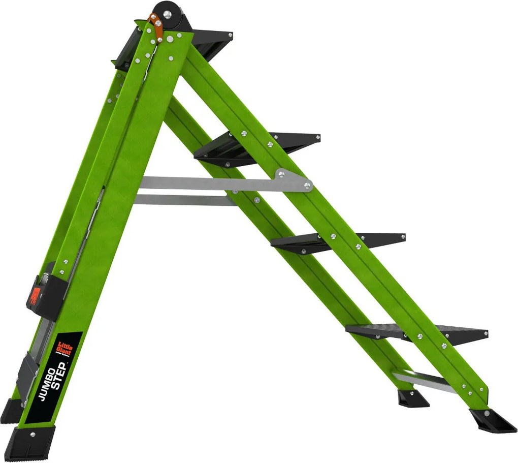 Little Giant | Jumbo Step – sklolaminátové schůdky se širokými 21cm schody Max. dosah: 266 cm / 3 schody