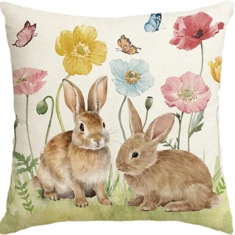 Lněný povlak na polštář HOPPINO 45x45 cm, barevný