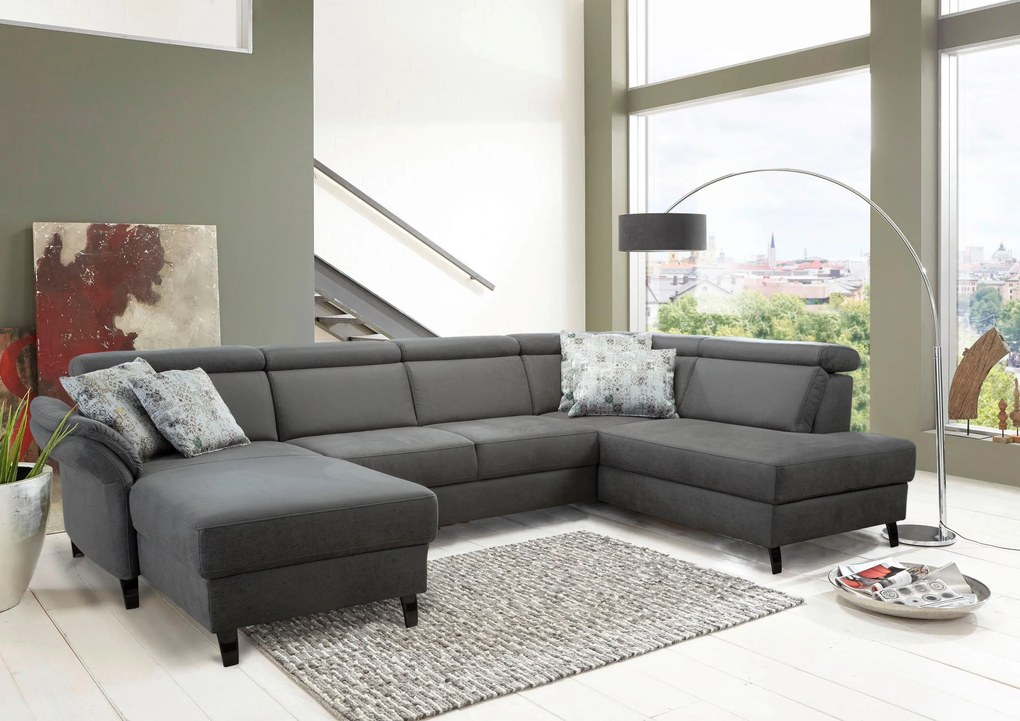 XXXLutz SEDACÍ SOUPRAVA, textil, antracitová Sit & More - Sedací soupravy - 000144005217