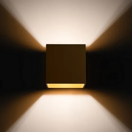Nástěnné svítidlo SOLLUX QUAD 1 zlaté G9 1x8W bez žárovky SL.1183