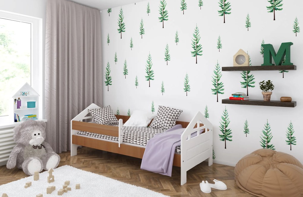 BabyBeds Dětská postel ALA Velikost postele: 160x80 cm, Barevné provedení: Modrá, Úložný prostor: Ne, bez úložného prostoru Bílá