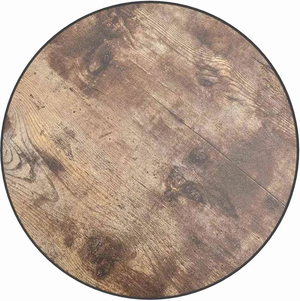 Čajový stolek černožlutý Ø 35 cm MDF 331665