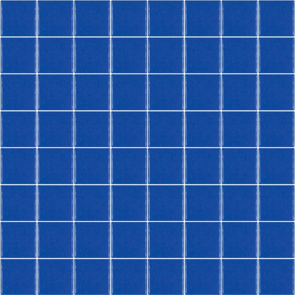 Hisbalit Skleněná mozaika modrá Mozaika 320C MAT 4x4  4x4 (32x32) cm - 40320CMH