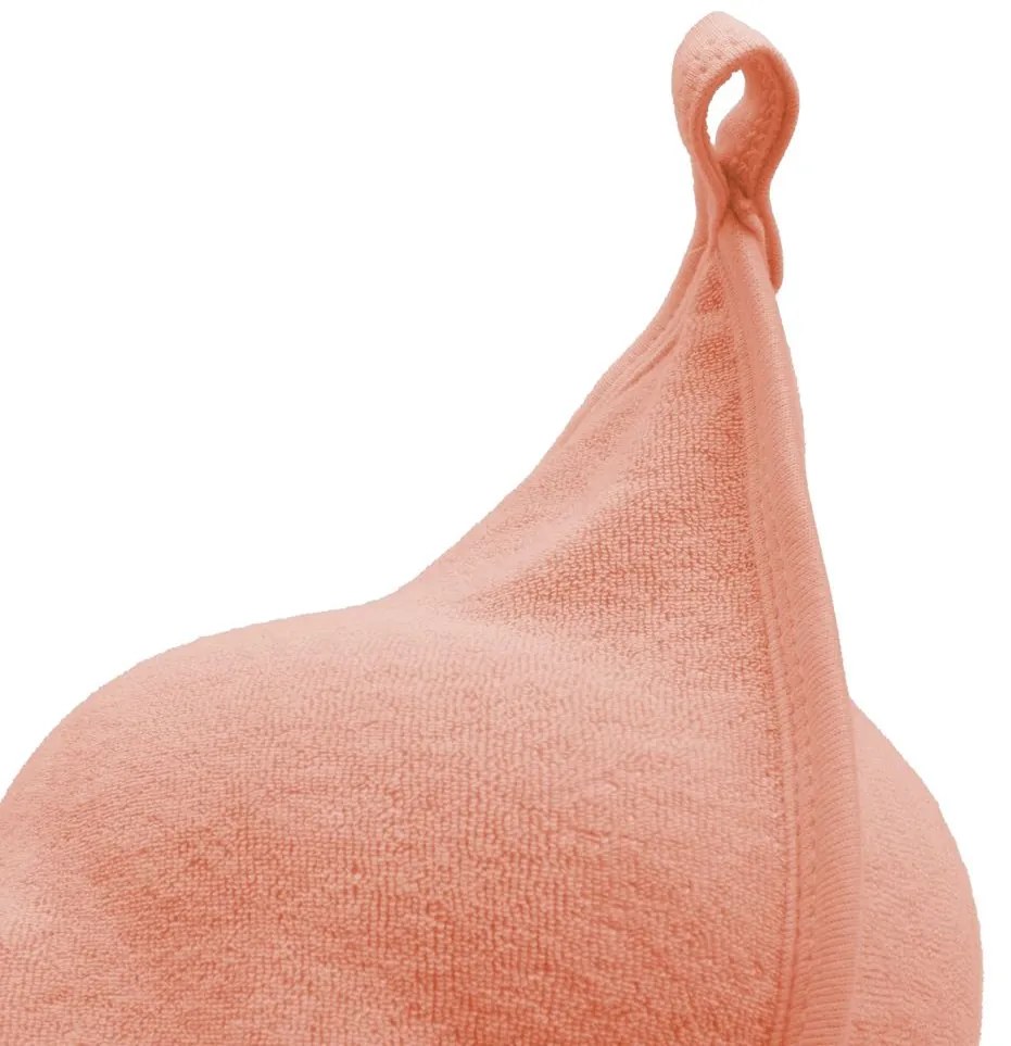 NEW BABY dětská froté osuška s kapucí Comfortably 100x100 cm růžová