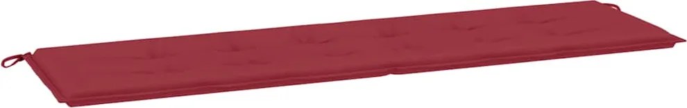 Poduška na zahradní lavici vínová 180x50x3 cm oxfordská látka 314092
