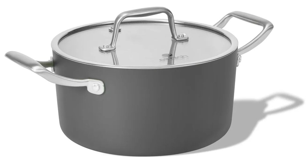 Elmich Nepřilnavý keramický hrnec Vital Ø 18 cm (2L) - tmavě šedá