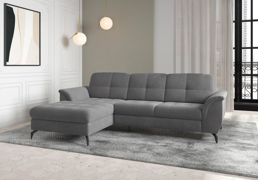 XXXLutz ROHOVÁ SEDAČKA, textil, šedá Sit & More - Sedací soupravy - 000144013340
