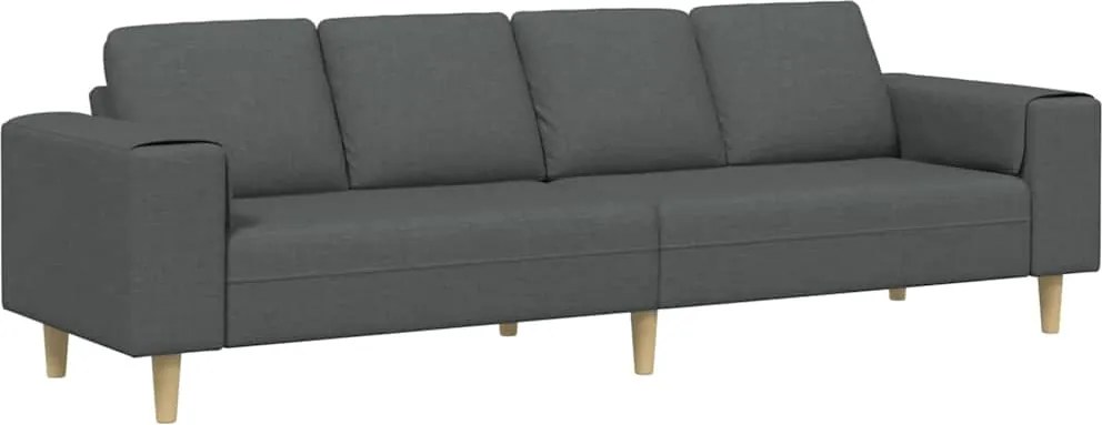 Pohovka do obývacího pokoje Tmavě šedá 250 x 77 x 76 cm 3335082