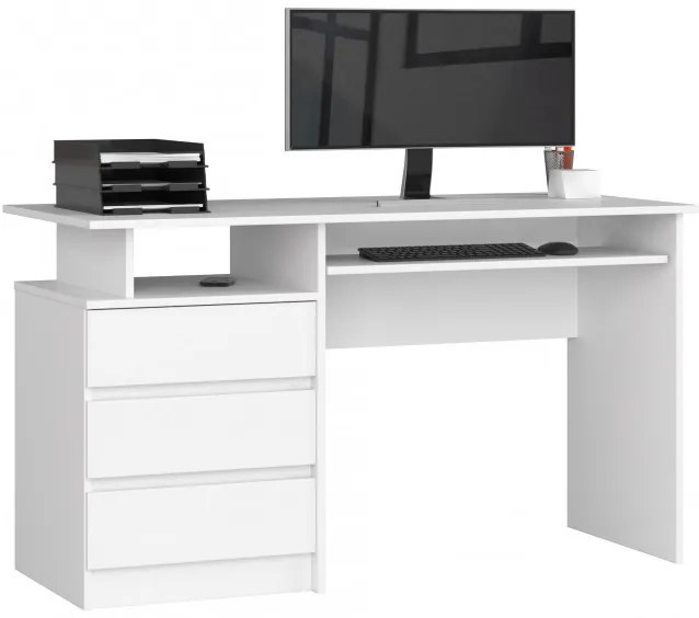 Kancelářský stůl CLP 135 cm bílý