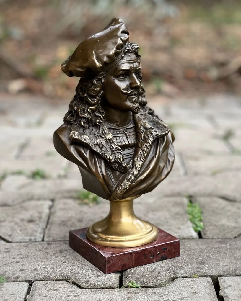 Bronzová socha soška Rembrandt busta