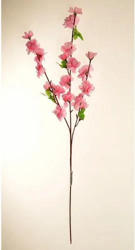 Umělá větvička Broskvoň růžová, 65 cm
