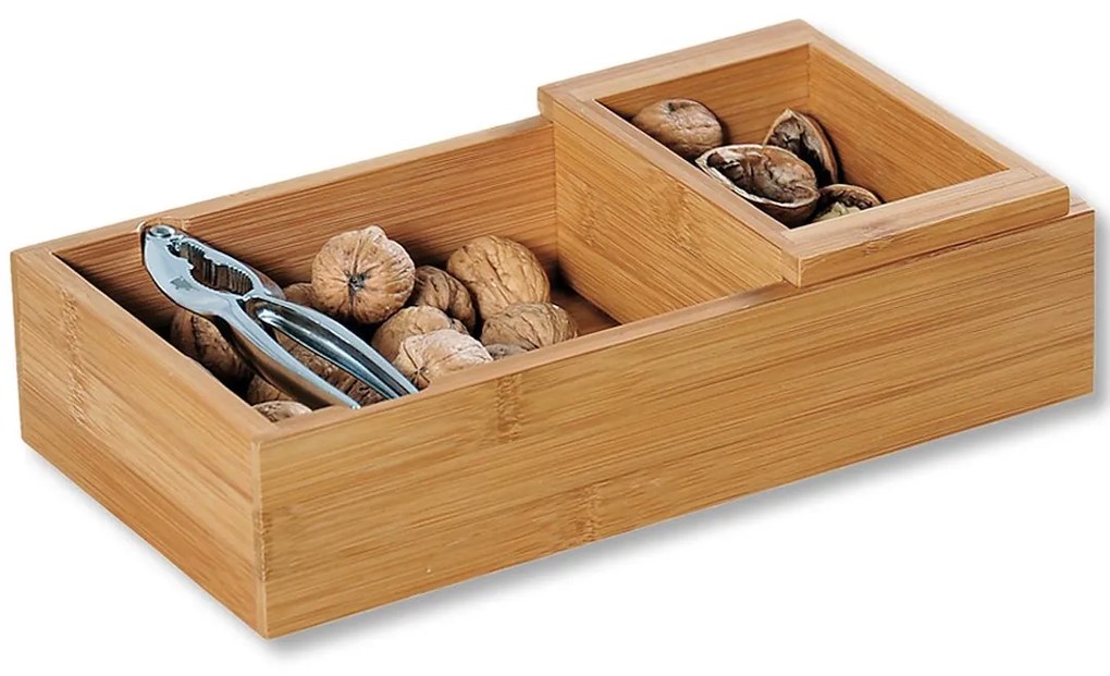 Dřevěný box na ořechy s louskáčkem Nut, 30x16x7,5 cm