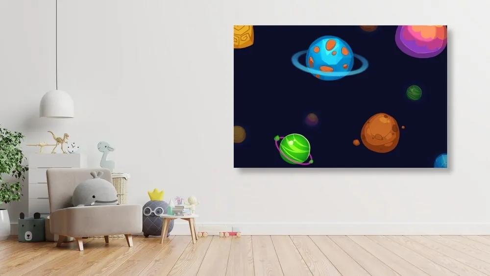 Obraz kouzelné planety - 120x80 cm