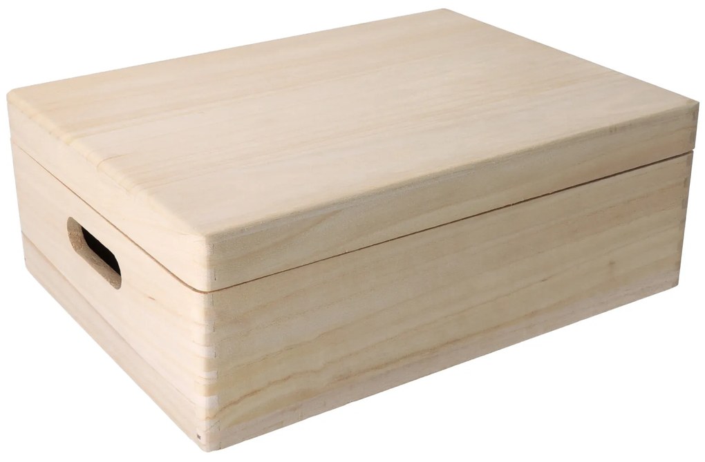 Kesper Dřevěný box s víkem 29 x 19 x 14 cm - pavlovnie