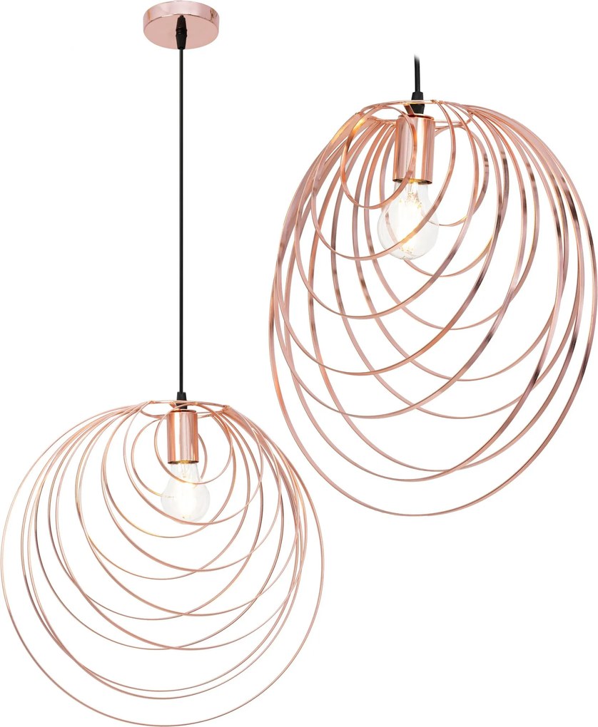 Toolight - Moderní stropní lampa APP427-1CP, růžové zlato, OSW-00559