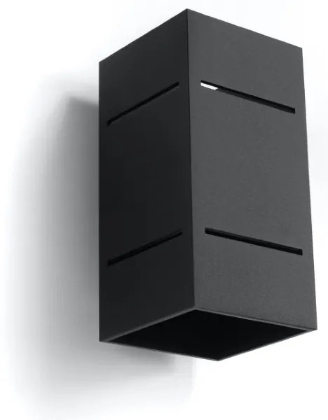 Sollux Lighting Nástěnné svítidlo BLOCCO Černá