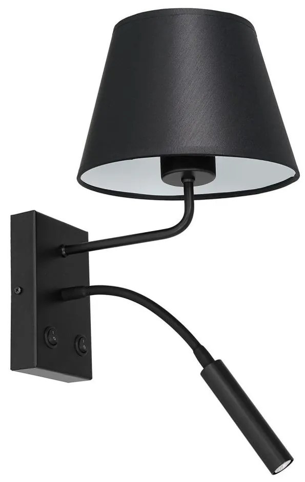Nástěnná lampa ARDEN 1xE27/60W+1xG9/8W/230V černá/bílá