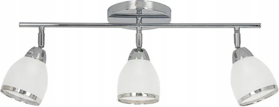 Stropní ložnicová lampa 8417/3 8C s regulací chrom