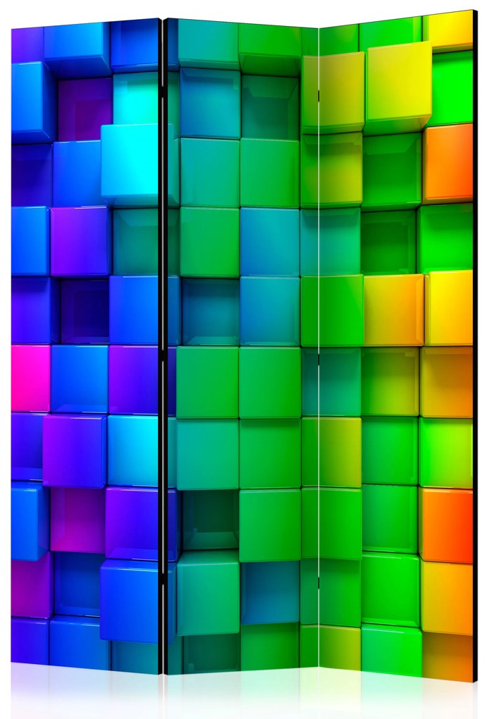 Artgeist Paraván - Colourful Cubes [Room Dividers] 135x172 7-10 dní