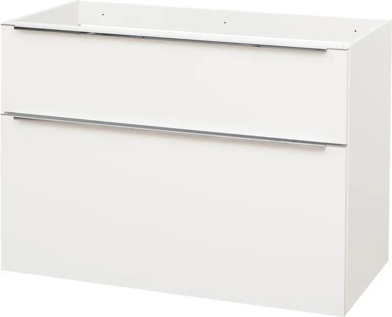 Mereo Mereo, Mailo, koupelnová skříňka 101 cm, bílá, dub, antracit, CN512S