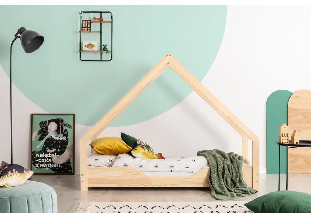 Adeko Dětská postel domeček Loca B Velikost postele: 140x80 cm Barva: dekor přírodní dřevo přírodní