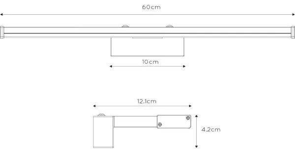 Lucide 79297/12/12 - LED Koupelnové osvětlení zrcadla ONNO LED/11W/230V IP44