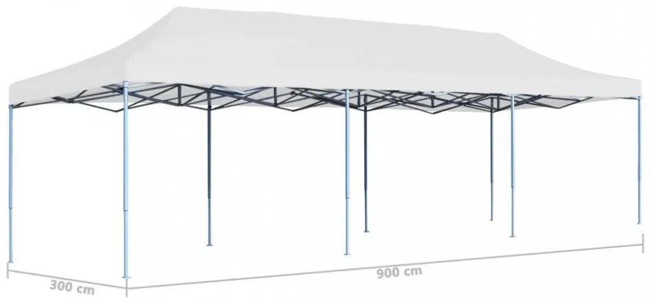 Skládací nůžkový party stan 3x9 m Dekorhome