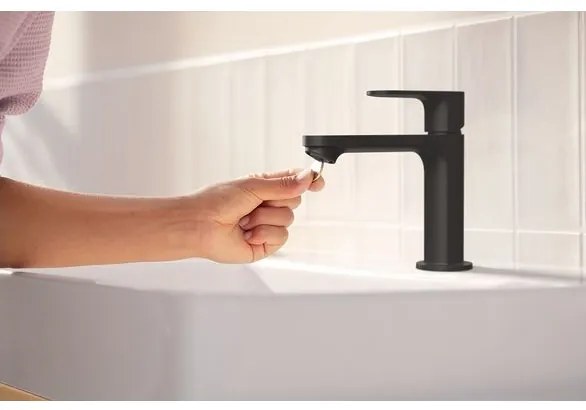 Hansgrohe Rebris S Umyvadlová baterie s CoolStart, černá mat 72520670