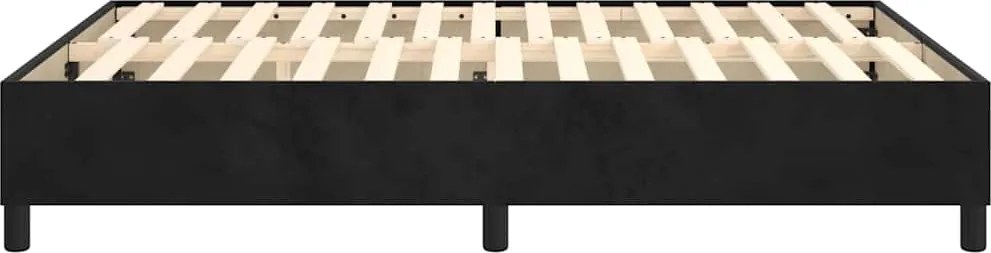 Rám postele s boxspringem černý 140 x 190 cm samet 3121116