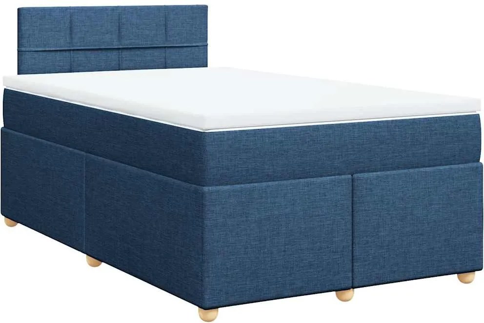 Box spring postel s matrací černá 120x190 cm textil 3286625