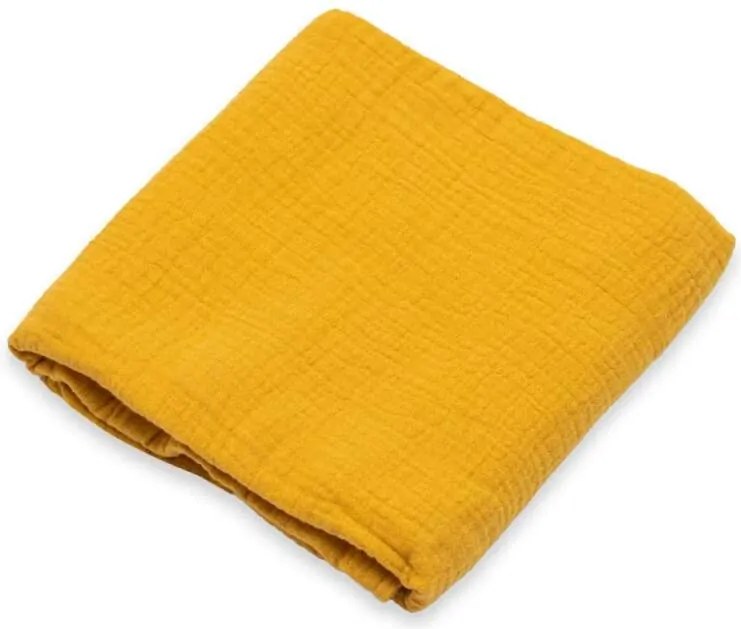 Dětská mušelínová deka New Baby mustard