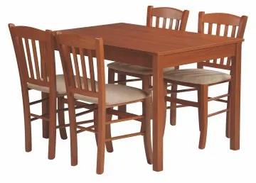 Stima Dřevěná jídelní židle VENETA | Odstín: bílá,Sedák: carabu bordo 80