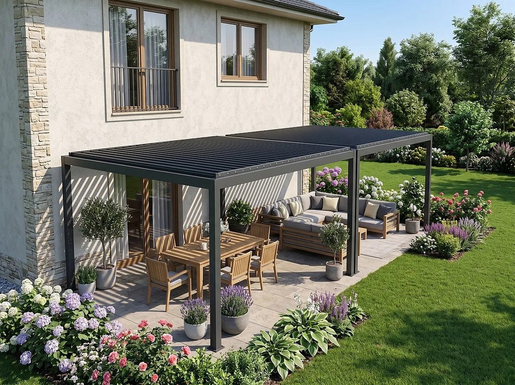 LANIT PLAST, s.r.o. hliníková bioklimatická pergola LANITPLAST PREMIUM 8x3 m LG4960