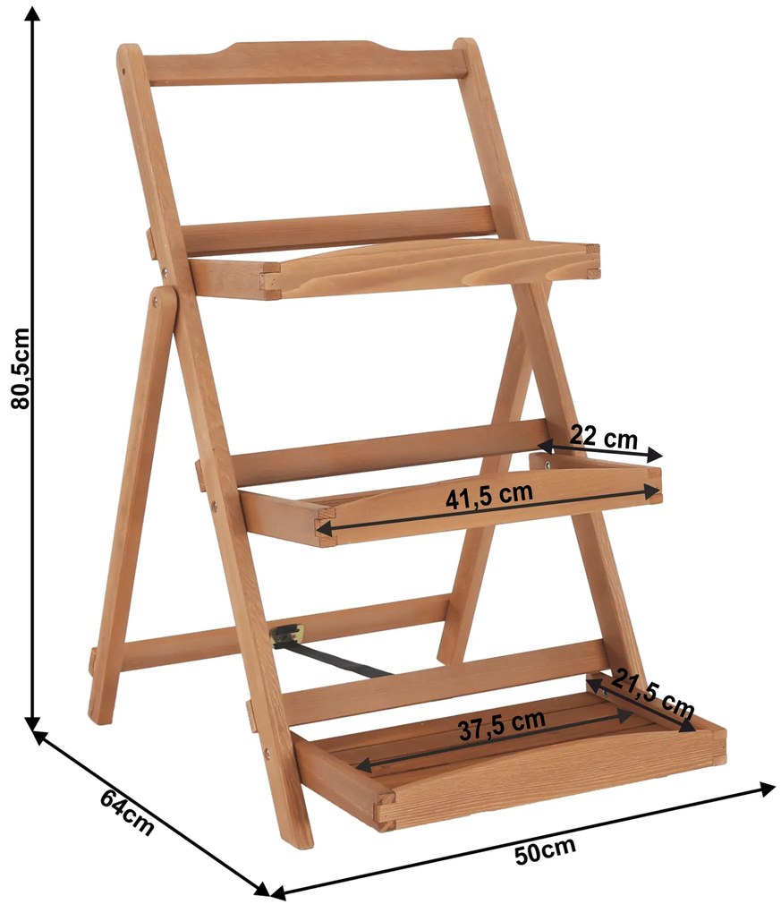 Kondela Regál, 3-policový, olše, IMPERO