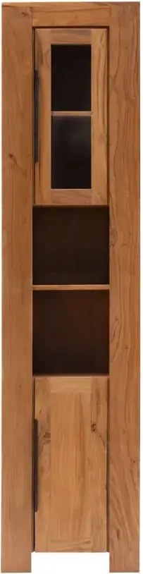 furniture-nabytek.cz - Vysoká skříňka Osvaro - Černé kovové úchytky