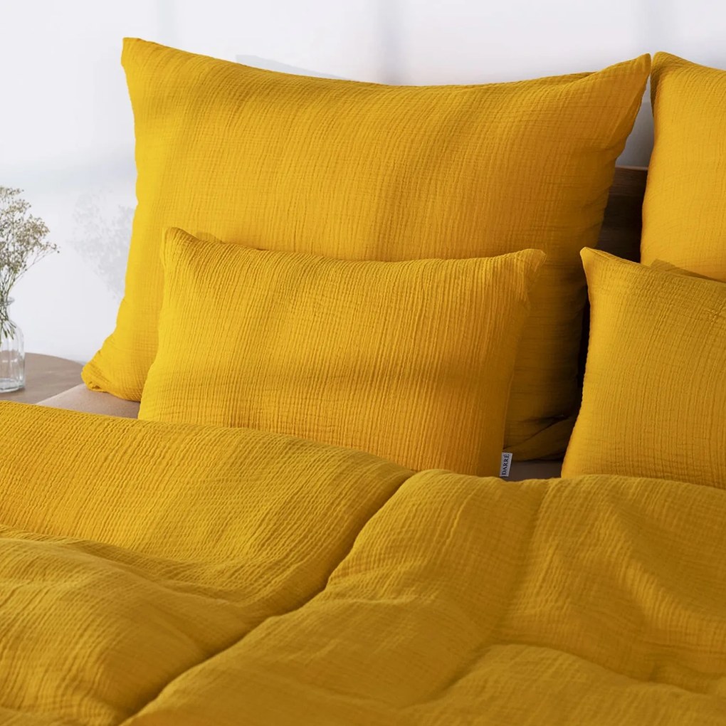 Celoroční mušelínové povlečení Honey - GOTS Velikost: atypický 240 x 200 + 2 x 70 x 90