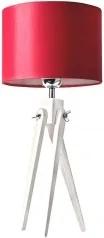 Stolní lampa LF 16, bílá podnož (Červená)