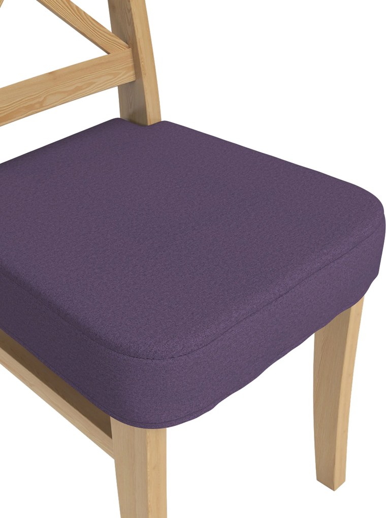 Sedák na židli IKEA Ingolf barva fialová látka pletený vzor