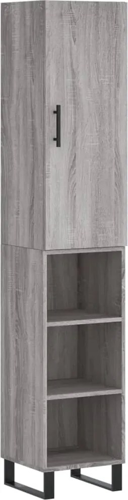 Skříň highboard šedá sonoma 34,5 x 34 x 180 cm kompozitní dřevo 3199007