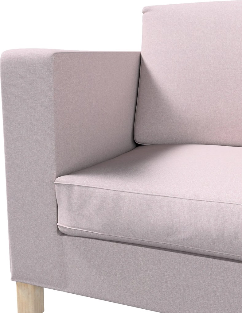 Potah na pohovku IKEA Karlanda rozkládací, krátký barva růžová látka pletený vzor