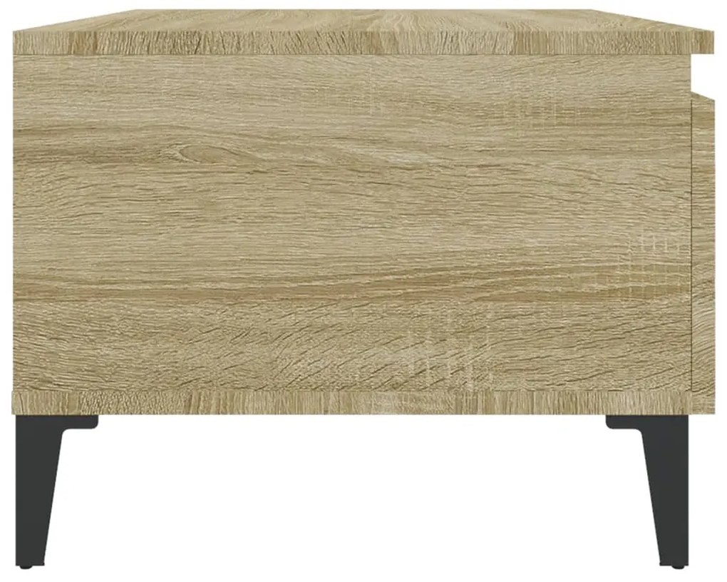 Odkládací stolky 2 ks dub sonoma 50x46x35 cm kompozitní dřevo - Default Title