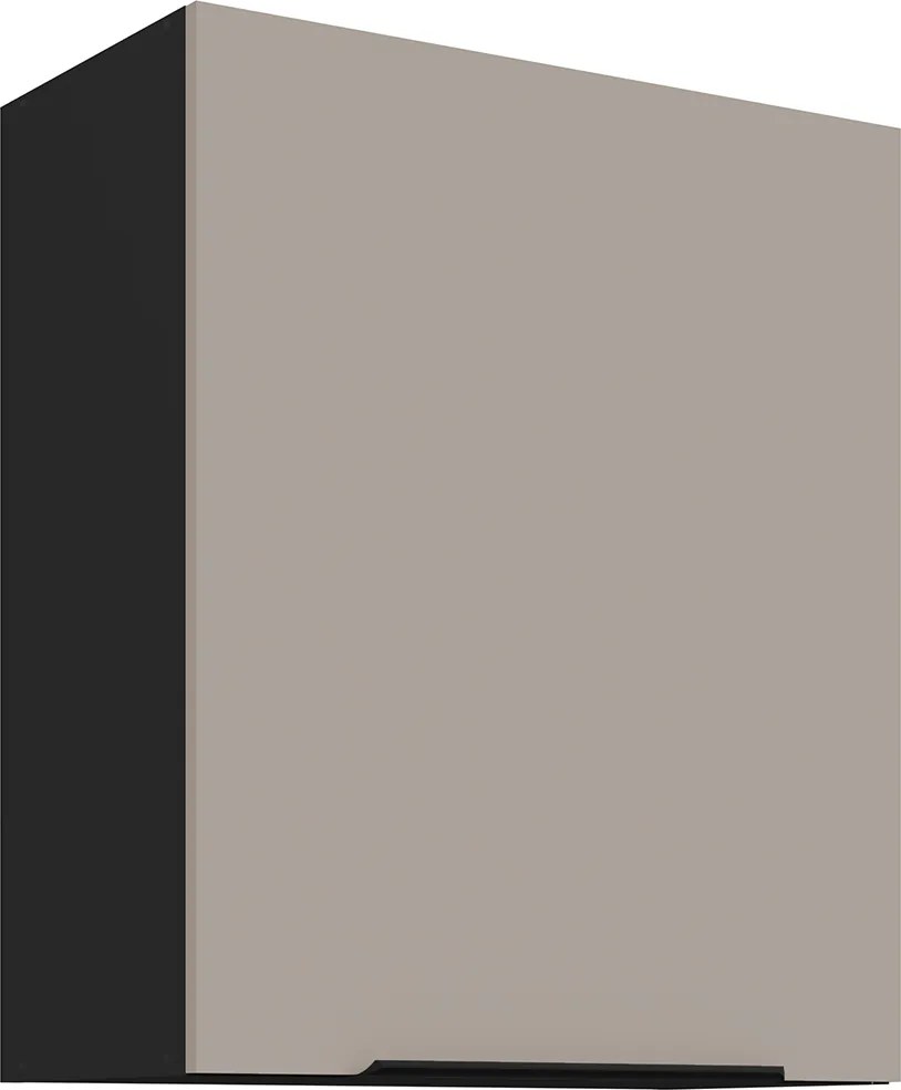 ARIA cb | horní skříňka 60 G-72 1F policová | 60 cm | ANTI FINGERPRINT povrch | černá/béžová