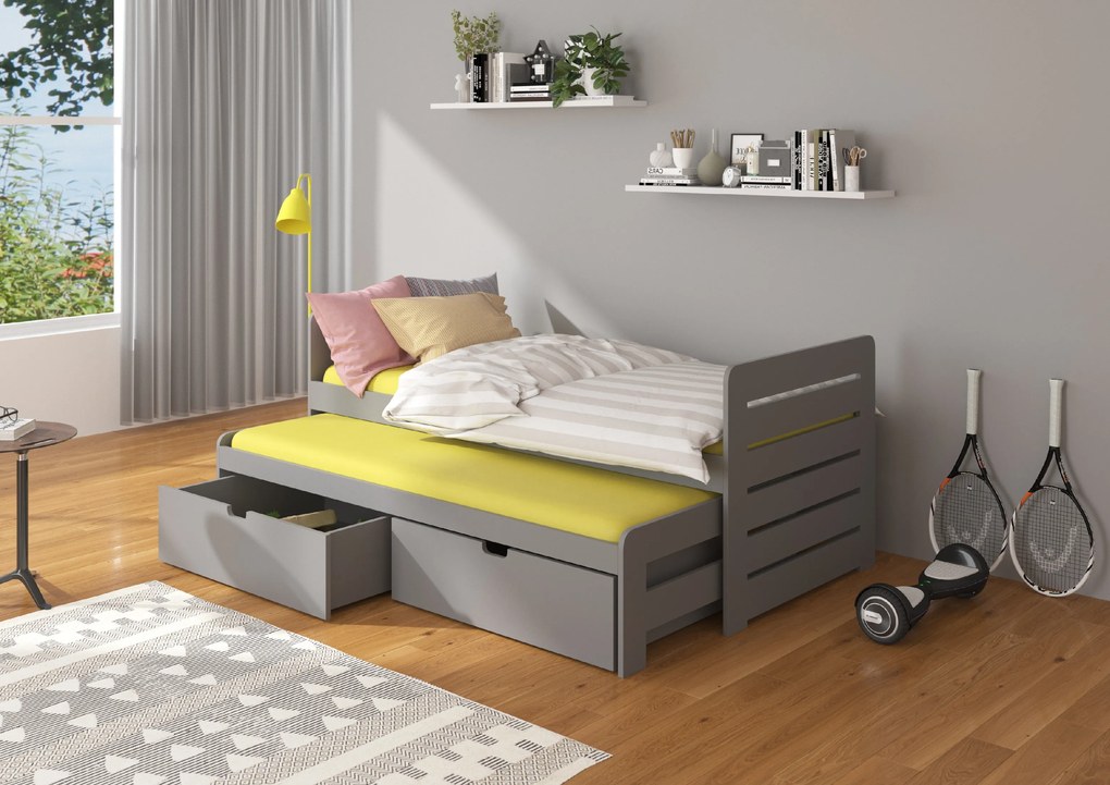 ADRK Furniture Postel dvojitá TOMI 180x80 CH-Tom-G-186-E1413