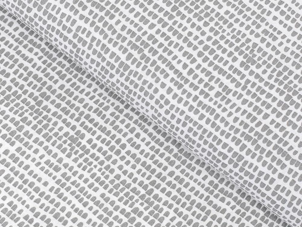 Biante Bavlněný závěs Sandra SA-061 Nepravidelné tvary na bílém 135x180 cm