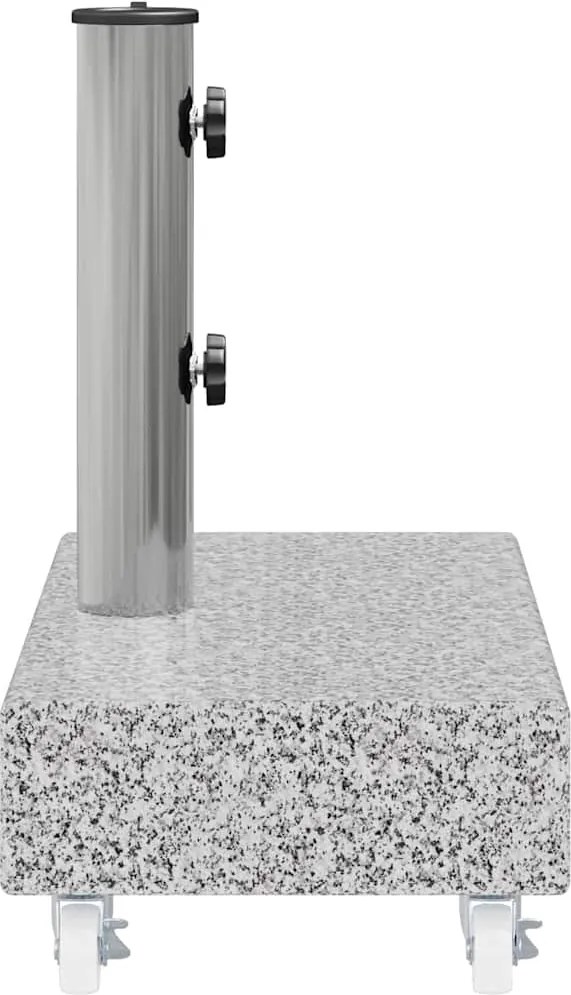 Stojan na slunečník světle šedý 45 x 25 x 8,3 cm žula 313666