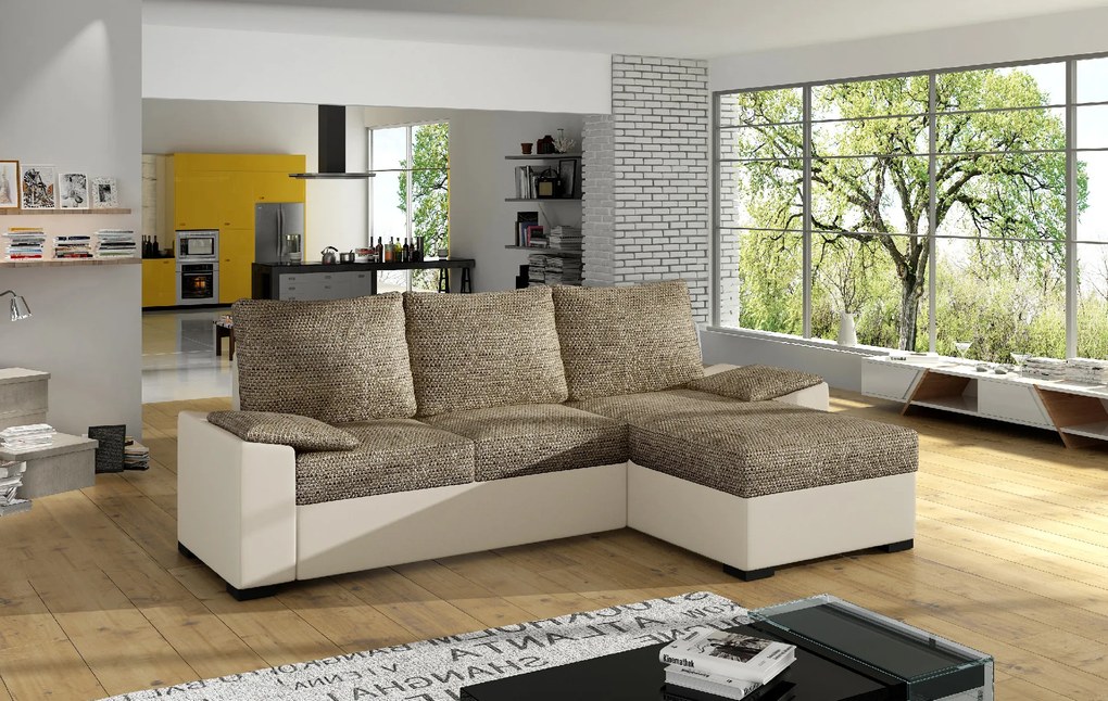 Lusso sedací souprava Materiál / Dekor: Sawana 05, Soft 29, Orientace: Univerzální