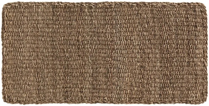 Hnědý koberec z mořských řas Geese Rustico Natural, 60 x 120 cm